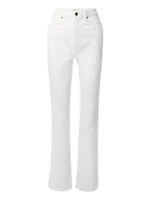 Khaite Danielle High-rise Straight-leg Jeans - White