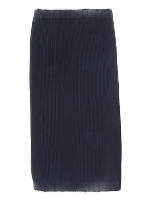 Miu Miu Low-rise Midi Skirt - Navy