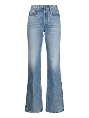 RE/DONE 70s Bootcut Whiskered Jeans - Neutrals