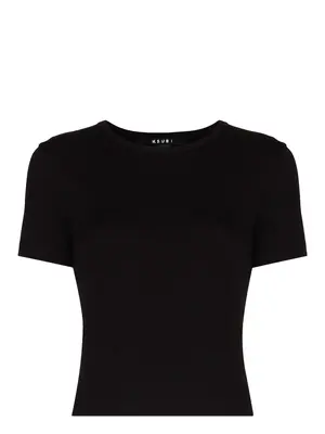 Ksubi Cropped T-shirt - Black