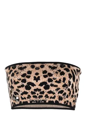 PHILIPP PLEIN Philipp Plein Leopard-Print Bandeau Top