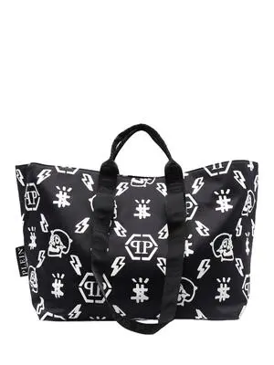 Philipp Plein Monogram Pattern Tote - Black