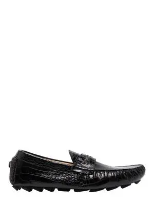 PHILIPP PLEIN Lug-Sole Leather Moccasin