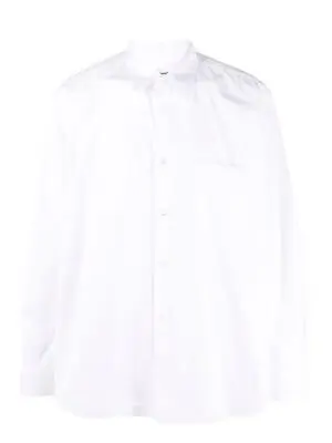 Comme Des Garçons Plain Button-down Shirt - White
