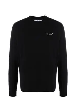 Off-White Caravaggio Arrow Print Long-sleeve T-shirt - Black