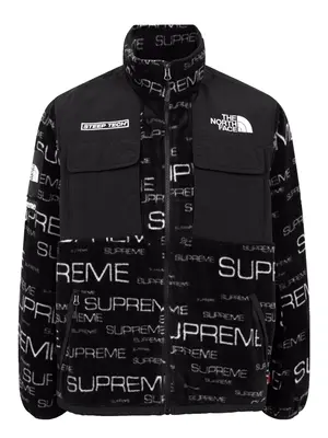 Supreme X The North Face Steep Tech Fleece Jacket - Black