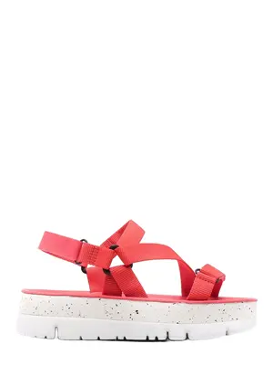 Camper Oruga Up Platform Sandals - Red