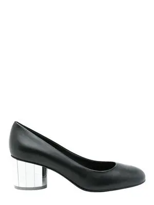 FERRAGAMO Farrah Slip-on Leather Pumps - Black