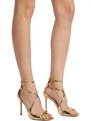 JIMMY CHOO Jimmy Choo Azia Metallic Sandals