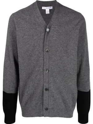 Comme Des Garçons Fine-knit Cardigan - Grey