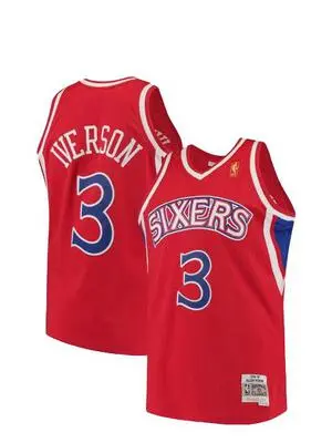 Mitchell & Ness Allen Iverson Philadelphia 76ers Hardwood Classics Swingman Jersey - Red