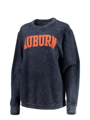 PRESSBOX Auburn Tigers Basic Arch Pullover Sweatshirt - Navy
