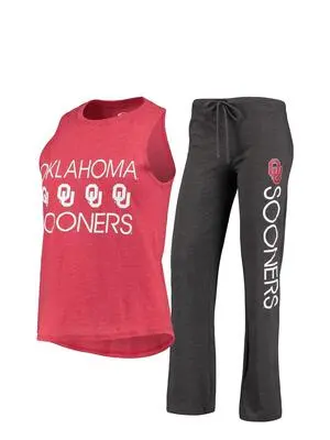 CONCEPTS SPORT Oklahoma Sooners Tank Top And Pants Sleep Set - Crimson