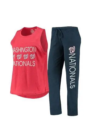 CONCEPTS SPORT Washington Nationals Muscle Tank Top And Pants Sleep Set - Navy