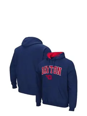 COLOSSEUM Dayton Flyers Arch And Logo Pullover Hoodie - Navy