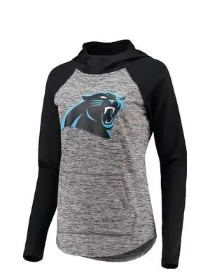 G-III 4HER BY CARL BANKS Carolina Panthers Championship Ring Pullover Hoodie - Heather Gray