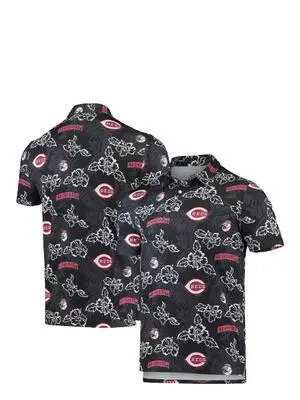 Reyn Spooner Cincinnati Reds Performance Polo - Black