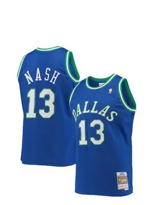 Mitchell & Ness Steve Nash Dallas Mavericks 1998/99 Hardwood Classics Swingman Jersey - Blue
