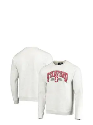 LEAGUE COLLEGIATE WEAR Stanford Cardinal Crewneck Pullover - Heather Gray