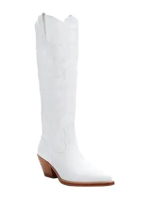 Matisse Agency Western Boots - White
