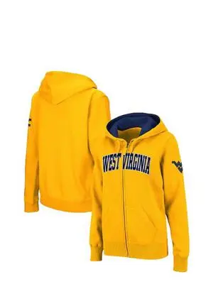 COLOSSEUM Stadium Athletic West Virginia Mountaineers Full-zip Hoodie - Gold