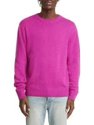 THE ELDER STATESMAN The Elder Statesman Simple Cashmere Sweater Amaranth