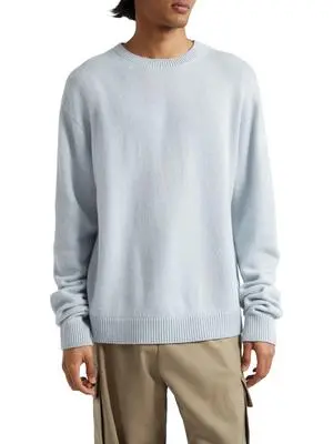 THE ELDER STATESMAN The Elder Statesman Simple Cashmere Sweater Bluebelle