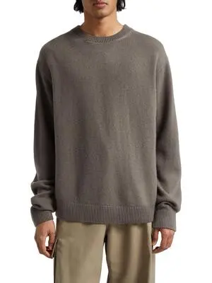 THE ELDER STATESMAN The Elder Statesman Simple Cashmere Sweater Driftwood