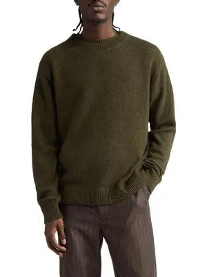 THE ELDER STATESMAN The Elder Statesman Simple Cashmere Sweater New Olive