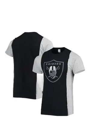 REFRIED APPAREL Heathered Gray Las Vegas Raiders Sustainable Split T-shirt - Black
