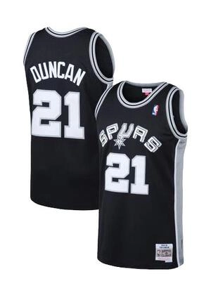 Mitchell & Ness Tim Duncan San Antonio Spurs 1998/99 Hardwood Classics Swingman Jersey - Black