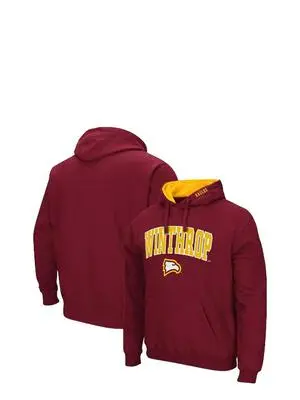 COLOSSEUM Winthrop Eagles Arch And Logo Pullover Hoodie - Red