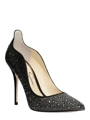 Jessica Simpson Jessica Simpson Wayva Pointed Toe Pump Black/ Jet