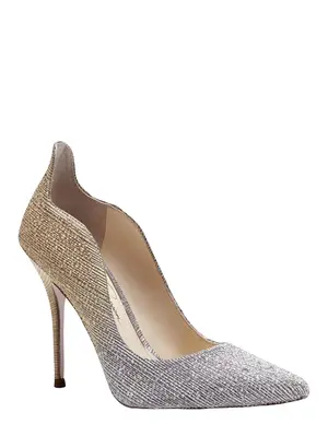 Jessica Simpson Jessica Simpson Wayva Pointed Toe Pump Silver/ Champ