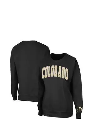 COLOSSEUM Colorado Buffaloes Campanile Pullover Sweatshirt - Black