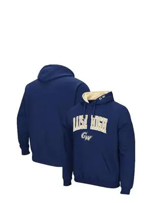 COLOSSEUM George Washington University Arch And Logo Pullover Hoodie - Navy