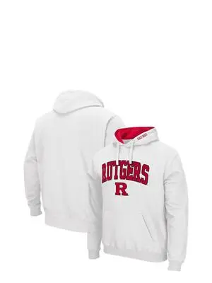 COLOSSEUM Rutgers Scarlet Knights Arch & Logo 3.0 Pullover Hoodie - White