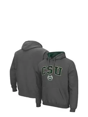 COLOSSEUM Colorado State Rams Arch And Logo Pullover Hoodie - Charcoal