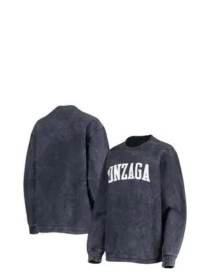 PRESSBOX Gonzaga Bulldogs Comfy Cord Vintage Wash Pullover Sweatshirt - Navy