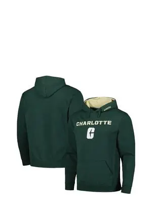 COLOSSEUM Charlotte 49ers Arch And Logo Pullover Hoodie - Green