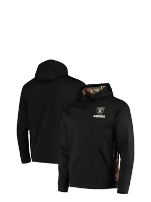 DUNBROOKE Realtree Camo Las Vegas Raiders Logo Ranger Pullover Hoodie - Black