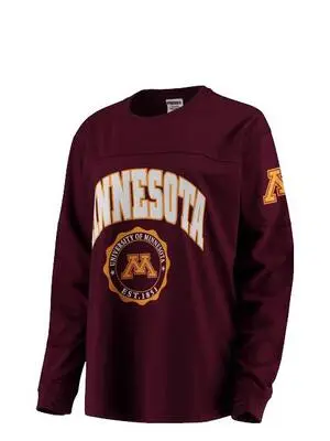 PRESSBOX Minnesota Golden Gophers Edith Long Sleeve T-shirt - Maroon