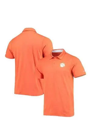 Columbia Clemson Tigers Tech Trail Omni-shade Polo - Orange