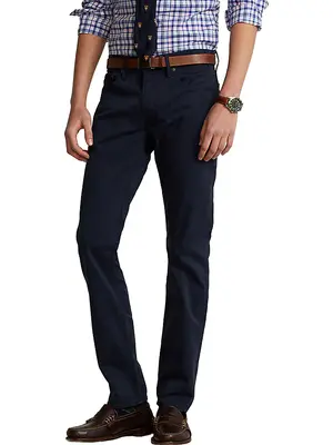 Ralph Lauren Sullivan Slim Stretch Sateen Pant Aviator Navy