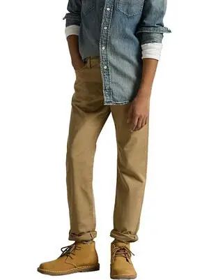 Ralph Lauren Sullivan Slim Stretch Sateen Pant - Desert Khaki