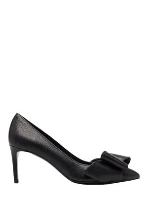 FERRAGAMO 70mm Zoey Bow-detail Pumps - Black