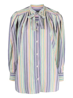 Isabel Marant Tiverna Striped Blouse - Purple