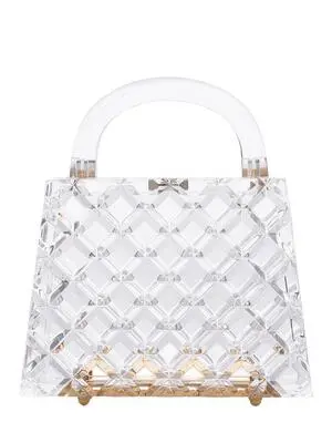 L’AFSHAR Eva Diamond-pattern Mini Bag
