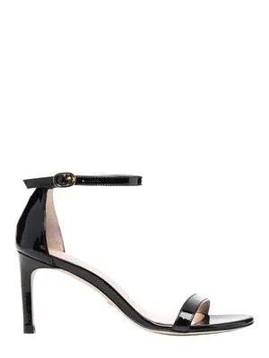 STUART WEITZMAN Leather Heeled Sandals - Black