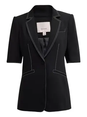 Cinq À Sept Cinq À Sept Khloe Crepe Blazer Black/ivory